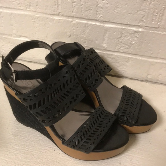Ralph Lauren | Shoes | Black Ralph Lauren Wedges | Poshmark